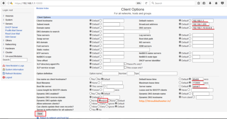 Configure Dhcp Server Step By Step Config Guide Using Webmin Bots