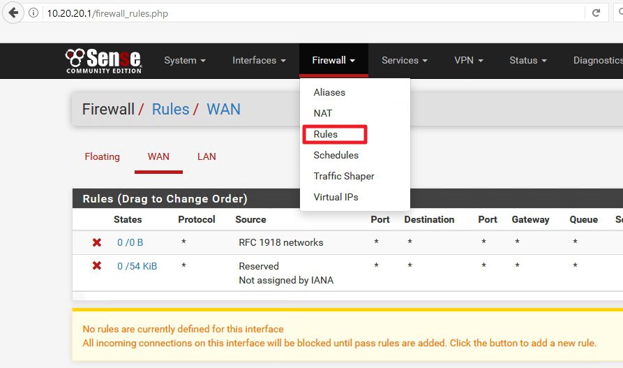 How To Define Outgoing Firewall Rules On PFSense Bots How To Define Outgoing Firewall Rules On PFSense Bots