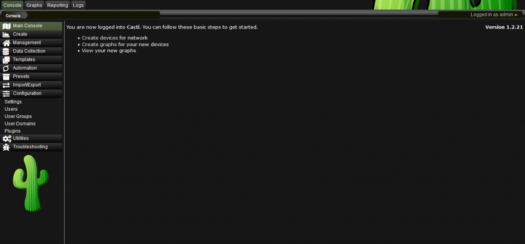 Cacti user creation with specific graphs permission | Bots!