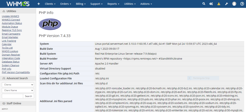 Upgrading PHP 7.2 to 7.4 for WHMCS on CentOS 7 | Bots!