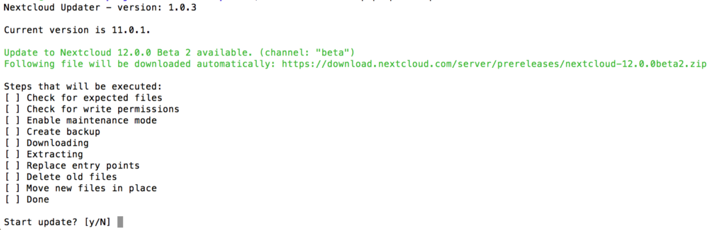 Nextcloud Upgrade Issue via Web | Bots!