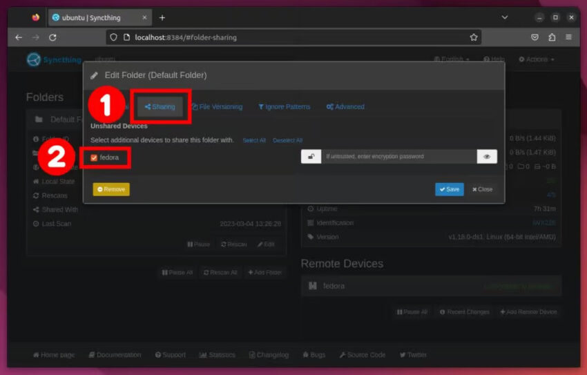 Set Up And Use Syncthing To Sync Files On Linux Bots